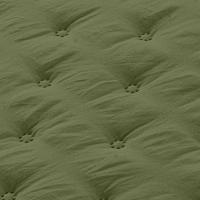 China Ruffled Edge Quilted Embroidered Ultrasonic Summer Comforter 3-Piece Custom Bedspread Bedding Set for sale