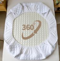 China Machine Washable Bedding Mattress Protector Waterproof White Mattress Protector Topper for sale