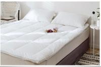 China White Cotton Thick Mattress Topper Organic Waterproof Mattress Protector With Elasticized Corners for sale