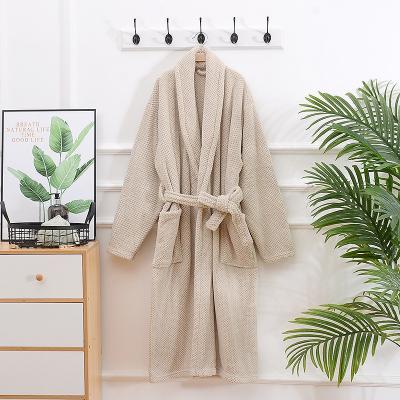 China All Season Knitted Waffle Bathrobe Breathable Quick Dry Knitted Waffle Pajama Set for sale