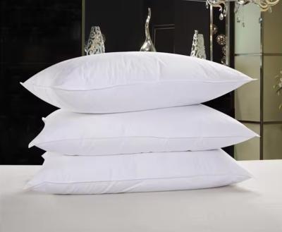 China Breathable Luxury Down Pillow Hypoallergenic 100% Cotton Cover Down Neck Roll Pillow for sale