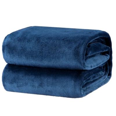 China Soft 260gsm Flannel Throw Blanket Baby Plaid Flannel Swaddle Blanket for sale