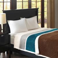 China Luxurious Breathable Flannel Blanket Flannel Fleece Throw Blanket For Home Travel Hotel for sale