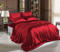 China All Season Hypoallergenic Twin Size Satin Sheets Machine Washable Satin Silk Bed Sheets for sale