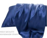 China Envelope Satin Pillow Case In White Gray Beige Blue Machine Washable Customization Available for sale
