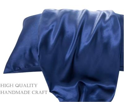 China Envelope Satin Pillow Case In White Gray Beige Blue Machine Washable Customization Available for sale
