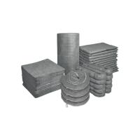 China Gray General Purpose Sorbent Pad & Pillow for Universal Spills - 76mm to 450mm Sizes with 43-252 Absorbency Capacity for sale