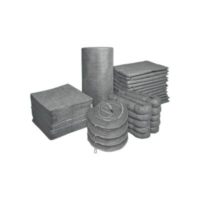 China Gray General Purpose Sorbent Pad & Pillow for Universal Spills - 76mm to 450mm Sizes with 43-252 Absorbency Capacity for sale