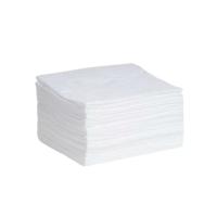 China Hydrophobic Oil Absorbent Sheets 400-500mm with 200-400 GSM for Workshop Floor and Machinery Cleaning for sale