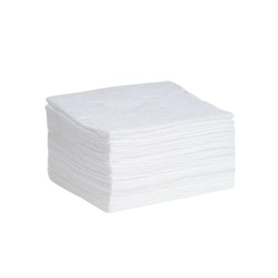 China Hydrophobic Oil Absorbent Sheets 400-500mm with 200-400 GSM for Workshop Floor and Machinery Cleaning for sale