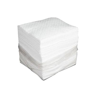 China Reusable Wringable Oil Absorbent Pads Low Lint Oil Only Sorbent Mats 300gsm for sale