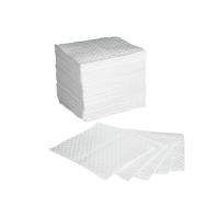 China Heavyweight Polypropylene Oil Absorbent Pads 40x50cm 400 GSM for Industrial Spill Control for sale