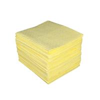 China Strong Acid Resistant Chemical Spill Absorbent Pads 400-500mm Size 200-400 GSM Polypropylene for sale