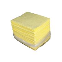 China Strong Acid Resistant Chemical Spill Absorbent Pads 400-500mm Size 200-400 GSM Polypropylene for sale