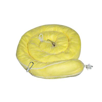 China Polypropylene Hazmat Chemical Absorbent Boom 4-Pack 8 Inch x 10 Foot with 252 Absorbency Rating for Industrial Spill Control for sale