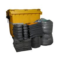 China 1100 Litre General Purpose Spill Kit with 400 Absorbent Pads for Hazardous Chemical Cleanup for sale