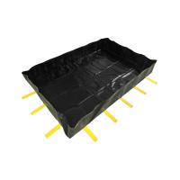 China RF Welding Heavy Duty PVC Spill Containment Berms - Drive-Through Models 120x120cm to 600x600cm with 54L to 2700L Capacity for sale