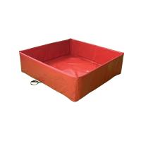 China 54L PVC Self Supporting Spill Bunds - Collapsible Spill Containment Berms 60x60x15cm for sale