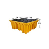 China Heavy Duty 1100 Litre IBC Spill Containment Pallet 1600x1600x700mm with 4000KGS Load Capacity for sale