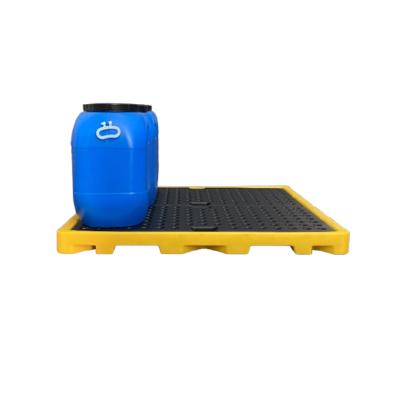 China 150 Litre 2 Drum Secondary Containment Pallet for Oil and Chemicals - 1300x690x300mm Size with 1200KGS Load Capacity for sale