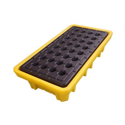 China 2 Drum Secondary Containment Spill Pallet 150 Litre Capacity 1200KGS Load for Chemical Storage for sale