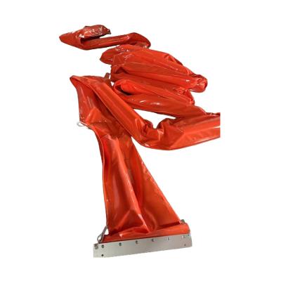 China 900mm Height PVC Oil Containment Boom for Marine Spill Control - 20m Length Sections, 1.5m Wave Resistance for sale