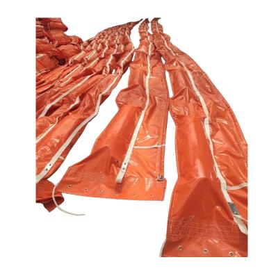 China 20m PVC Floating Containment Barrier for Marine Oil Spill Control - 450mm to 1500mm Height Options with ISO 9001 Certification for sale