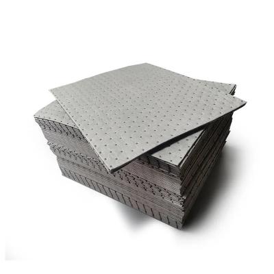 China High Absorbency Grey Universal Spill Absorbent Sheets 400-500mm Width 200-400 GSM Polypropylene Pads for sale