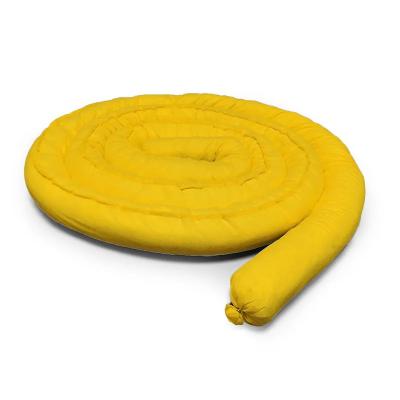China Hazmat Chemical Absorbent Socks 76mm x 1.2m Polypropylene Industrial Spill Containment | 126-252 Absorbency Range for sale