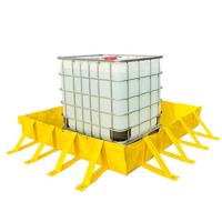 China Collapsible Oil Spill Containment Berm 60x60cm to 600x600cm with 54L to 10800L Capacity for Chemical and Fuel Storage for sale