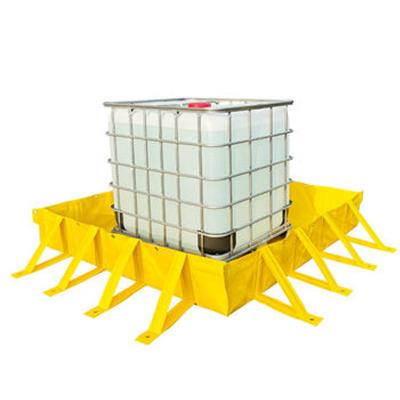 China Collapsible Oil Spill Containment Berm 60x60cm to 600x600cm with 54L to 10800L Capacity for Chemical and Fuel Storage for sale