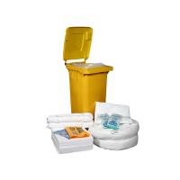 China 120L Oil Only Spill Kit with Wheelie Bin - 47x54x94cm Hydrocarbon Absorption for Oils, Petrol, Diesel for sale