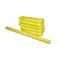 China High Absorbency Yellow PP Chemical Absorbent Socks for Hazardous Liquid Spills for sale