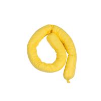 China High Absorbency Yellow PP Chemical Absorbent Socks for Hazardous Liquid Spills for sale