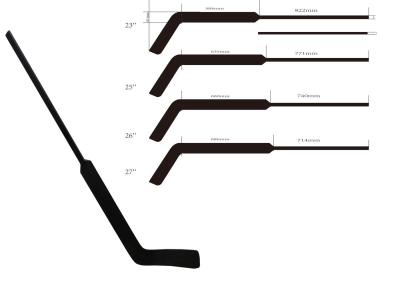 China Matte / Glossy Carbon Fiber Field Hockey Stick Junior Goalie 500 Lbs Strength for sale