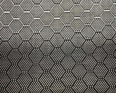 China 3K 240g Jacquard Carbon Fiber Fabric Mesh Fabric 3K240H Hexagon Weave for sale