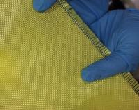 China Yellow Carbon Fiber Composite Materials Bulletproof Aramid Fabrics 1000d 200GSM for sale