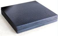 China High Stiffness CNC Round Carbon Fiber Sheets 30mm Thick Plain Matte Finished for sale