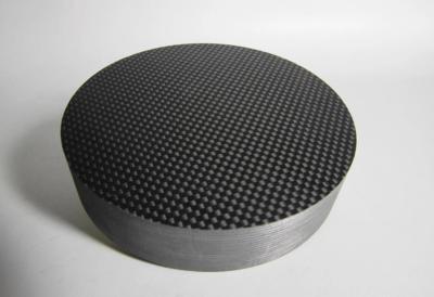 China High Stiffness CNC Round Carbon Fiber Sheets 30mm Thick Plain Matte Finished for sale