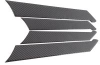 China Audi A6L Interior Modified Carbon Fiber Decorative Stickers UV Glossy for sale