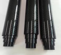 China 3K Twill Plain Carbon Fiber Round Tube High Strength Carbon Fiber Pipe for sale