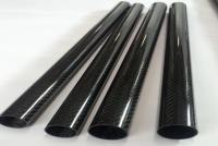 China 3K Twill Plain Carbon Fiber Round Tube High Strength Carbon Fiber Pipe for sale