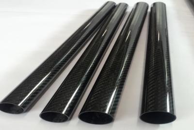 China 3K Twill Plain Carbon Fiber Round Tube High Strength Carbon Fiber Pipe for sale