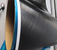 China Scrim Coated Carbon Fiber Raw Material 24 Ton RC 36% 0.170mm Thickness for sale