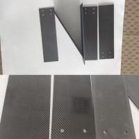 China Rough finished 3mm Carbon Fiber panel 3K Twill for machine parts for sale