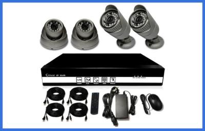 China Family School HD MP IP Cameras POE Kits Waterproof IR Day And Night for sale