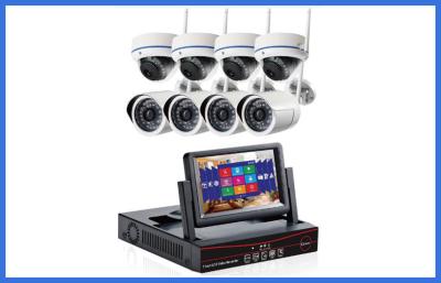 China Wireless IP Kit 8 Channel CCTV Surveillance Camera Touch-key Front Pannel for sale