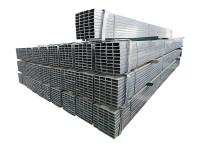 China 5.8m-12m Galvanized Steel Square Tube ST35-ST52 Hot Rolled with 40-275g/m² Zinc Coating for sale