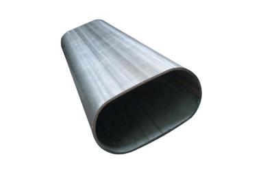 China Galvanized Welded Flat Oval Steel Tube 0.2mm-2.5mm Thickness S235J S355J Material 10x20-40x80mm Size for sale