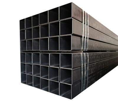 China OEM Black Steel Pipes ERW Welded in Oval Square Rectangular Shapes 15-200mm Diameter for sale